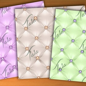 Digital Paper PEARL Tufted,tufted Digital Paper Textures,upholstery ...