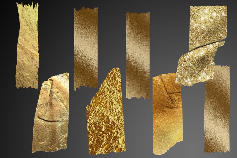 Digital Clipart GOLDEN Tape,washi Tape Clipart,gold Tape Clipart ...