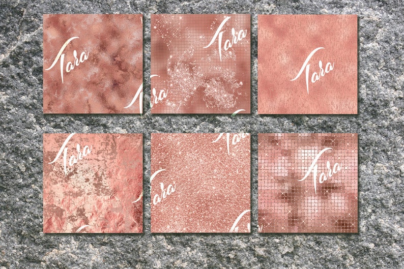 Digital Paper Pack LUXURY ROSE Gold,rose Gold Foil Glitter Background ...