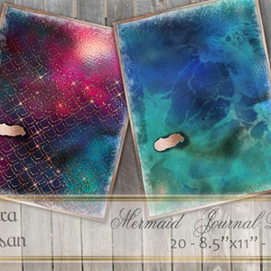 MERMAID PAPER Pack,vintage Journal Paper,fantasy Paper Pack,junk ...