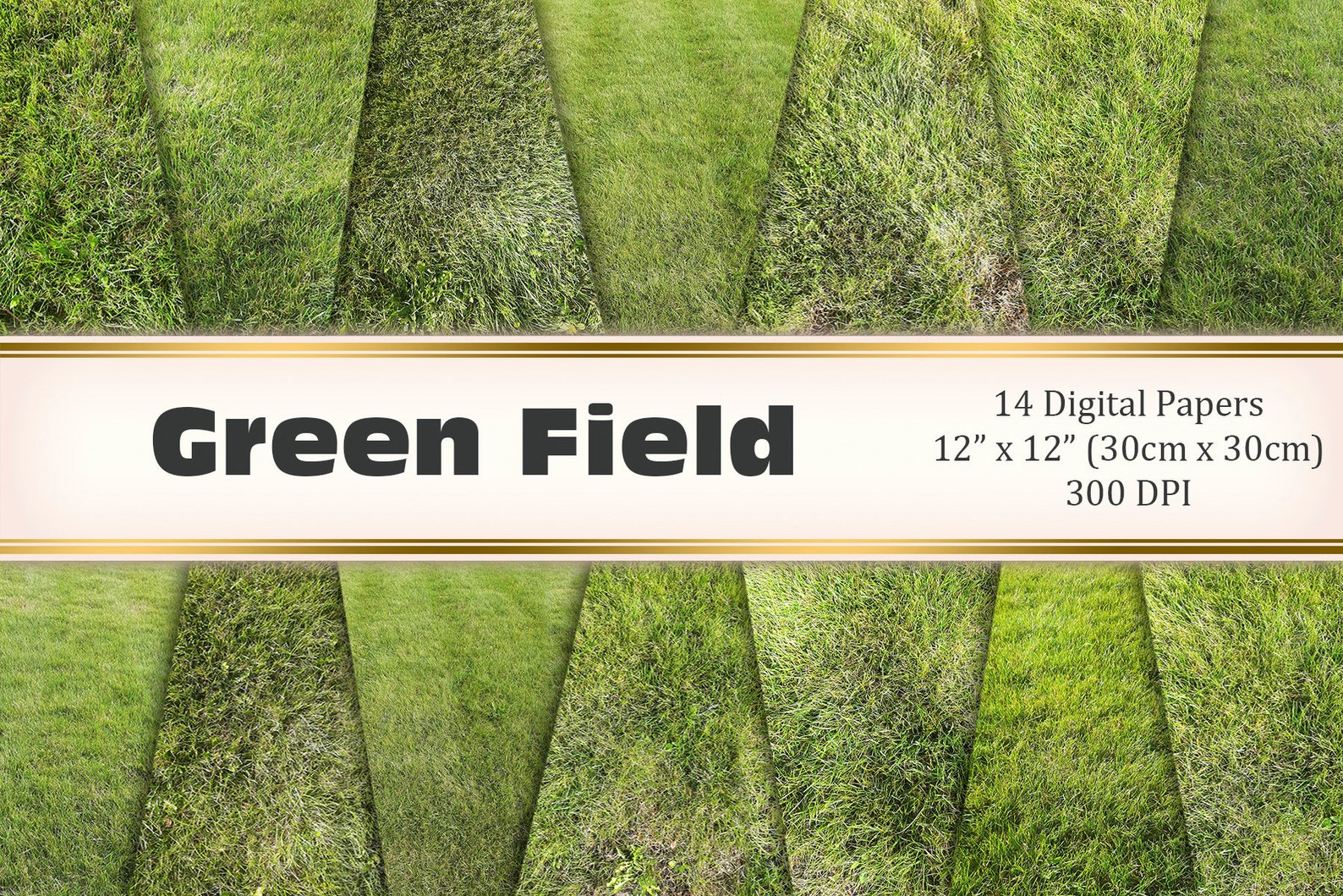 Digital Paper Pack GREEN Field,digital Grass Texture,green Grass ...
