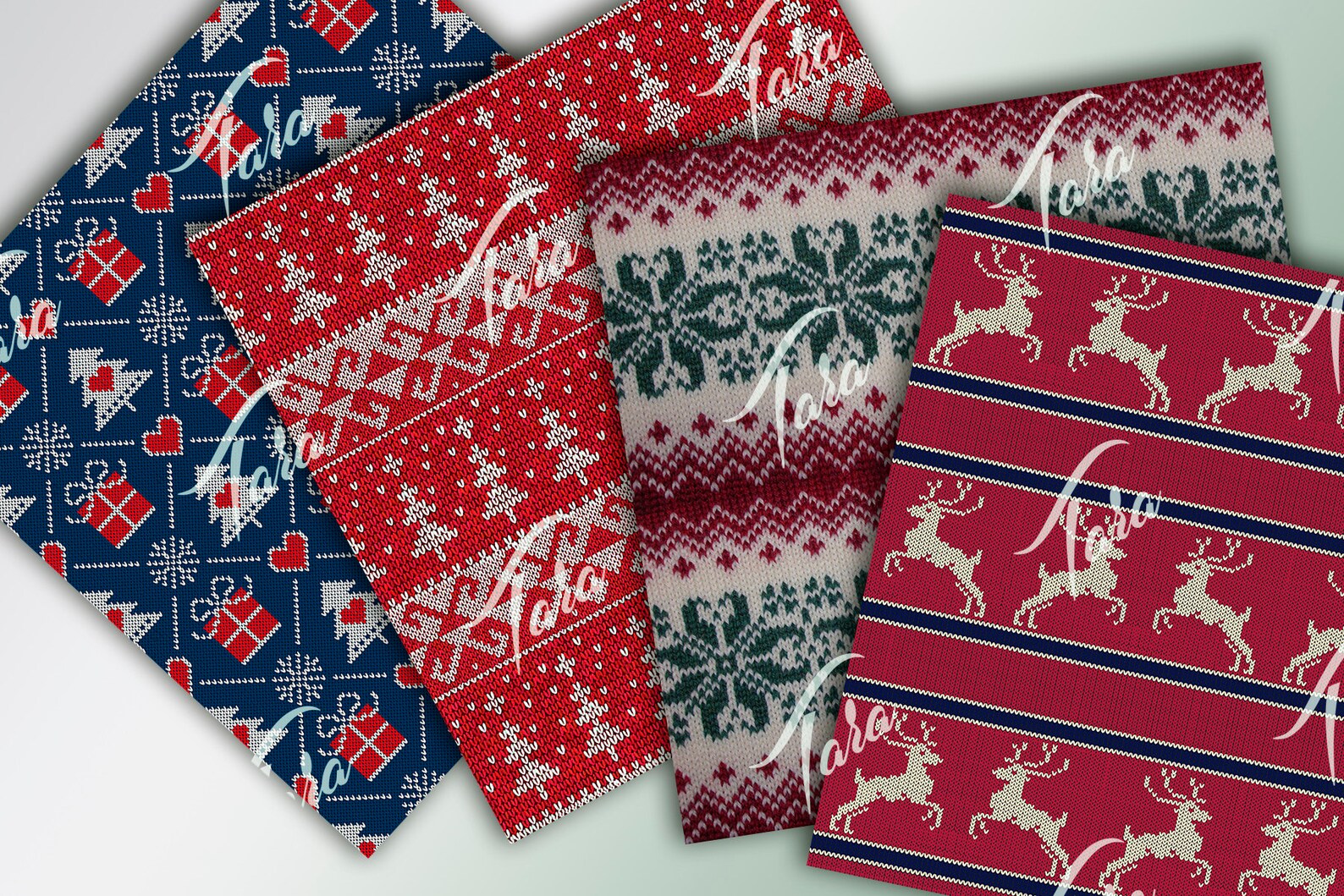 Digital Paper NORDIC KNITTED Sweaters,knitted Texture,sweaters ...