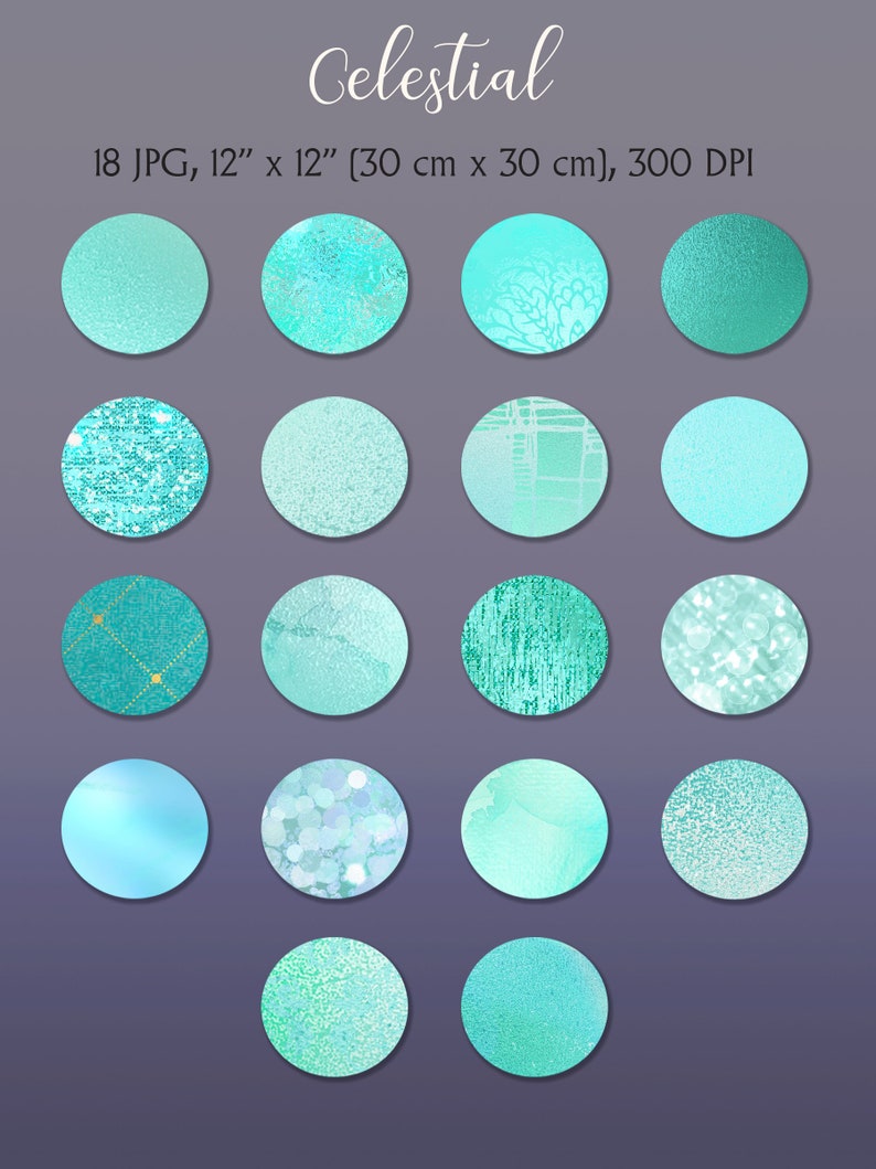 Digital Paper Pack Celestial,celeste Foil Background,printable ...