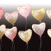 Digital BLUSH&GOLD Heart BALLONS Clipart,pink Glitter Ballons,confeti ...