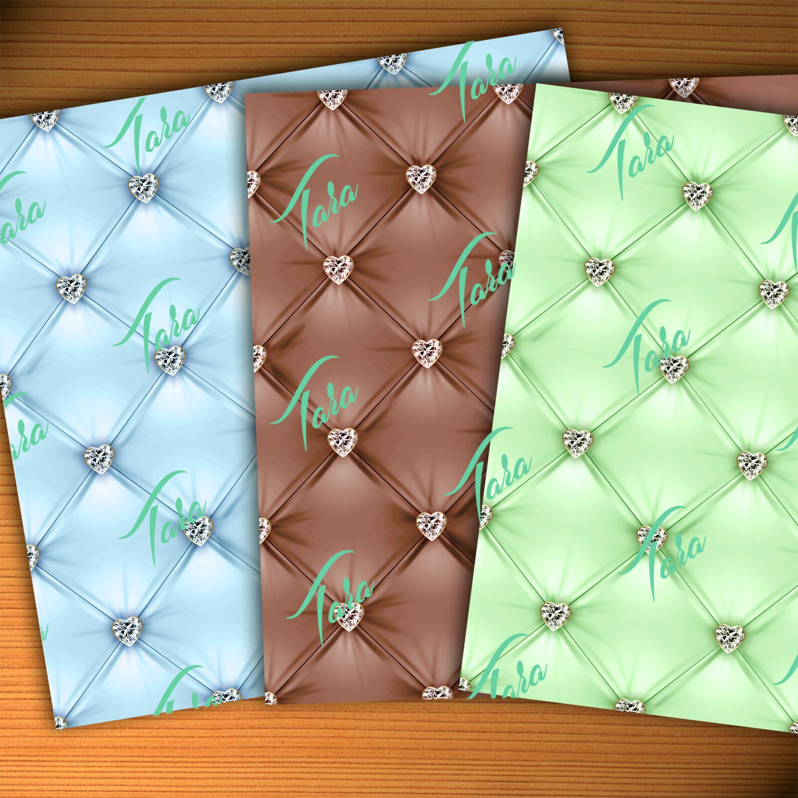 Digital Paper DIAMOND HEART Tuftedupholstery Diamond Textured - Etsy