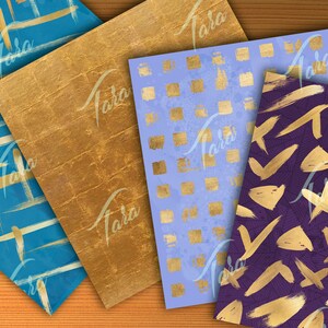 Gold Foil Digital Paper Pack GOLDEN Fantasy,abstract Digital Paper,gold ...