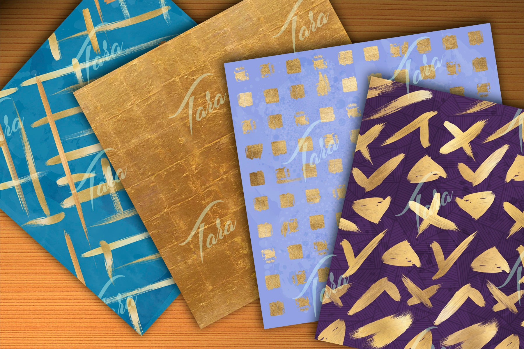 Gold Foil Digital Paper Pack GOLDEN Fantasy,abstract Digital Paper,gold ...