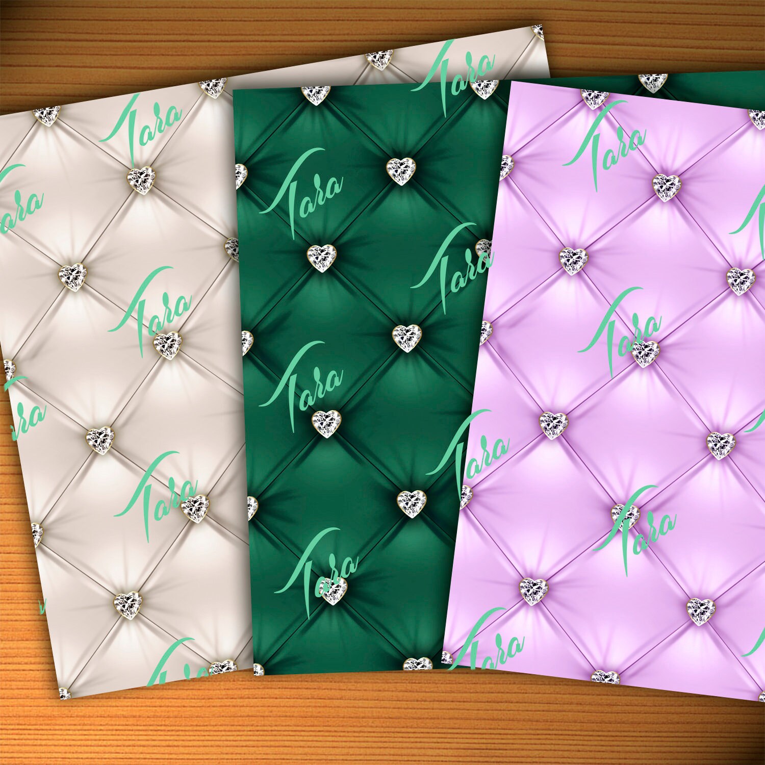 Digital Paper DIAMOND HEART Tuftedupholstery Diamond Textured - Etsy