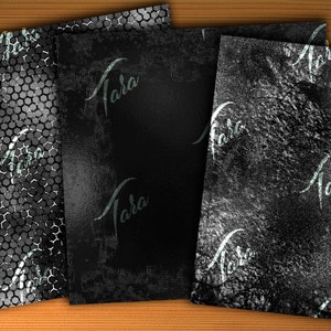 Digital Paper Pack LUXURY Black,black Foil Glitter Background,printable ...