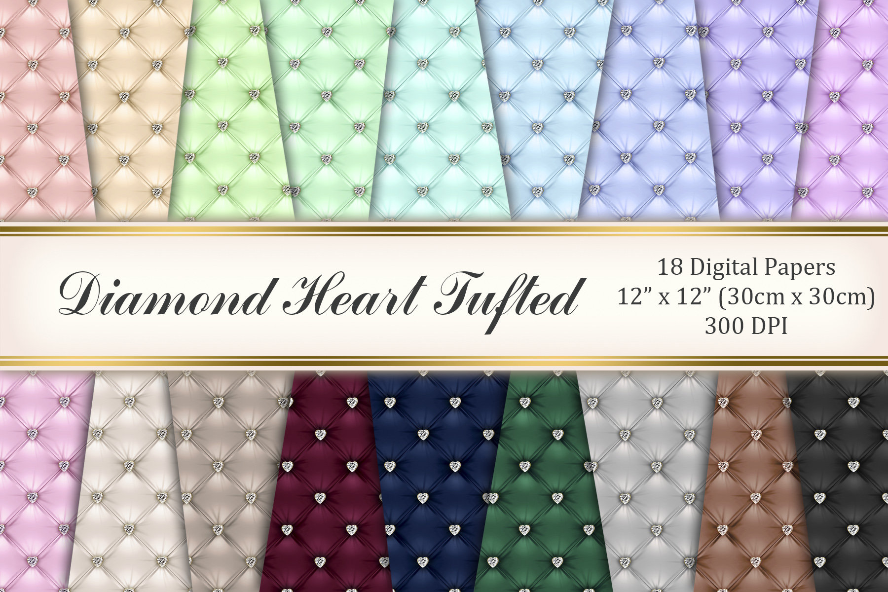 Digital Paper DIAMOND HEART Tuftedupholstery Diamond Textured - Etsy