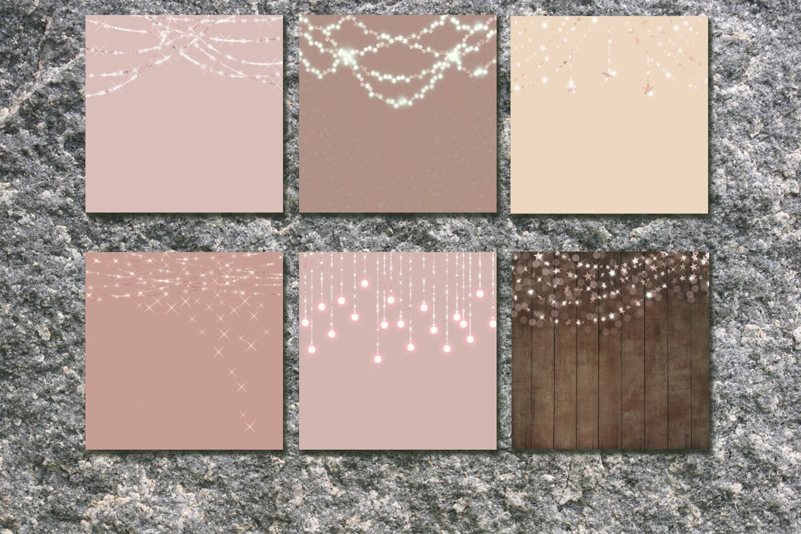 Digital Paper BLUSH FAIRY Lightsblush and Rose Gold - Etsy