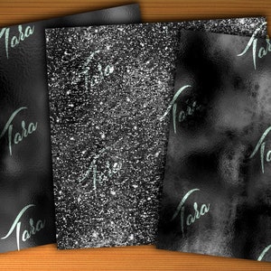 Digital Paper Pack LUXURY Black,black Foil Glitter Background,printable ...