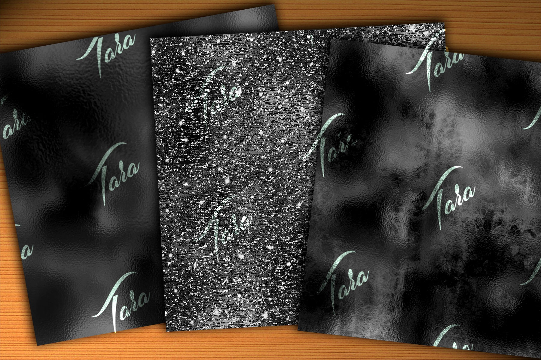 Digital Paper Pack LUXURY Black,black Foil Glitter Background,printable ...