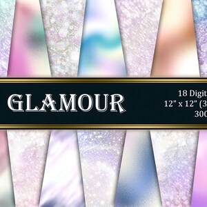 Digital Paper Pack Glamour,glitter Background,shimmering Backgrounds ...
