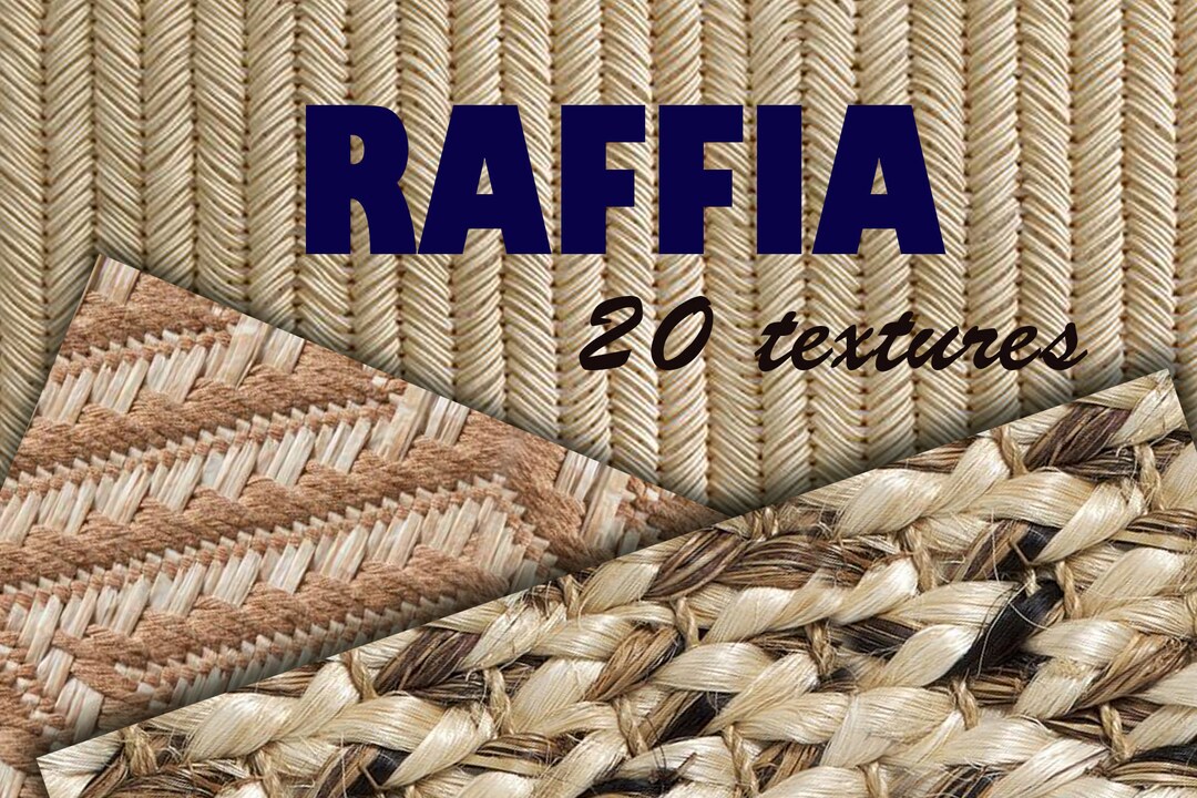 Digital Paper Pack RAFFIA Textures,digital Weaved Raffia Matting ...