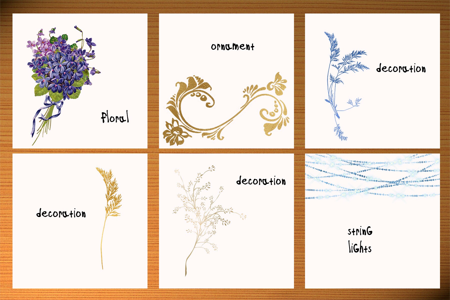 Digital Scrapbook Kit Blue&gold,gold Foil Textures Blue Gold Pearls ...