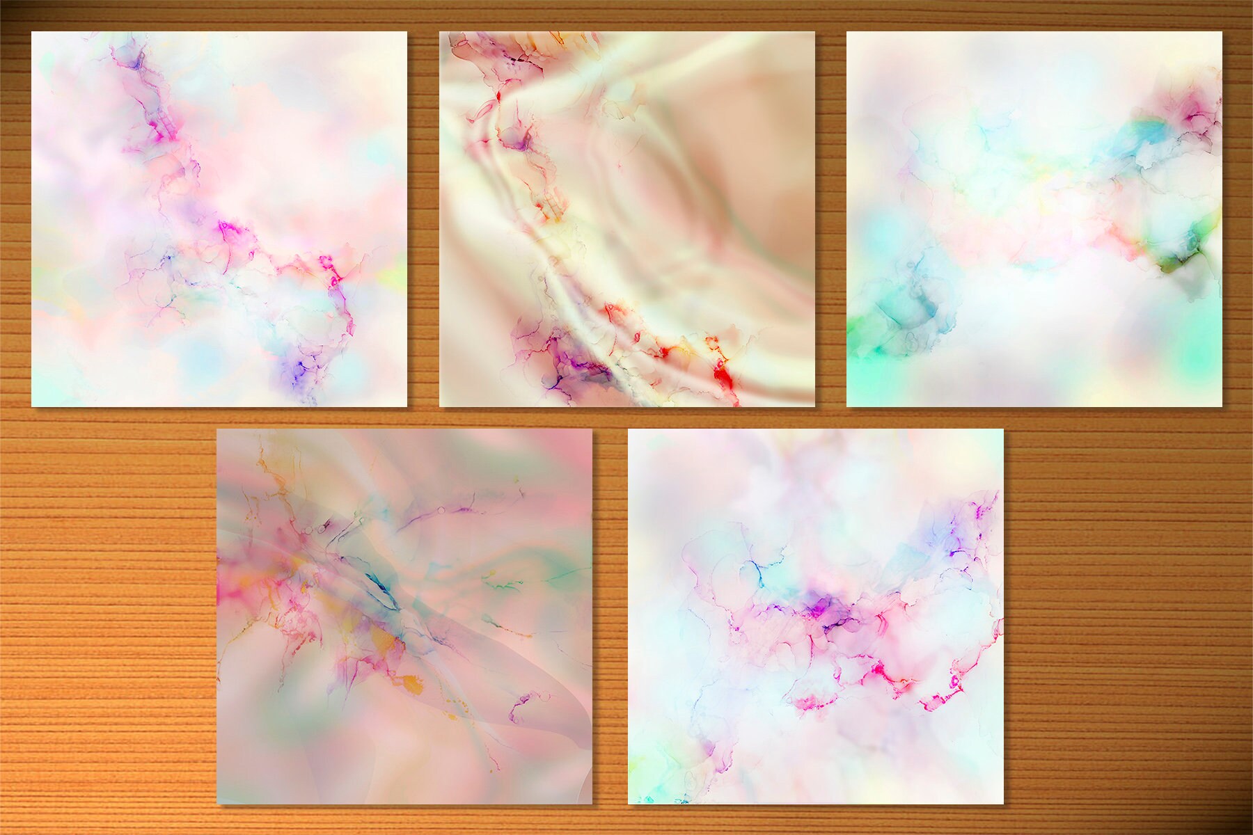 Digital Paper Pack PASTEL Dreams,pastel Alcohol Ink Background,alcohol ...