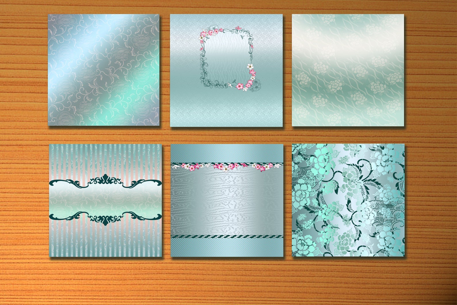 Digital Paper Pack CHERRY Blossom,birthday Party Invitations,printable ...