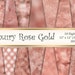 Digital Paper Pack LUXURY ROSE Gold,rose Gold Foil Glitter Background ...