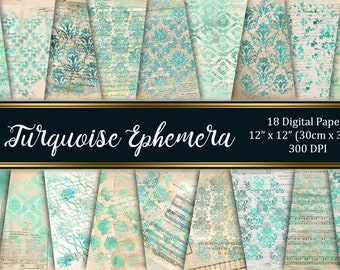 Damask Vintage Paper - Etsy