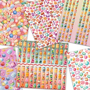 Digital Clipart CANDIES, Watercolor Clipart,sweets Clipart, Watercolor ...