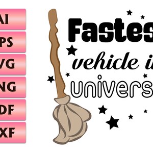 Halloween Quote Broom SVG AI DXF File - Etsy