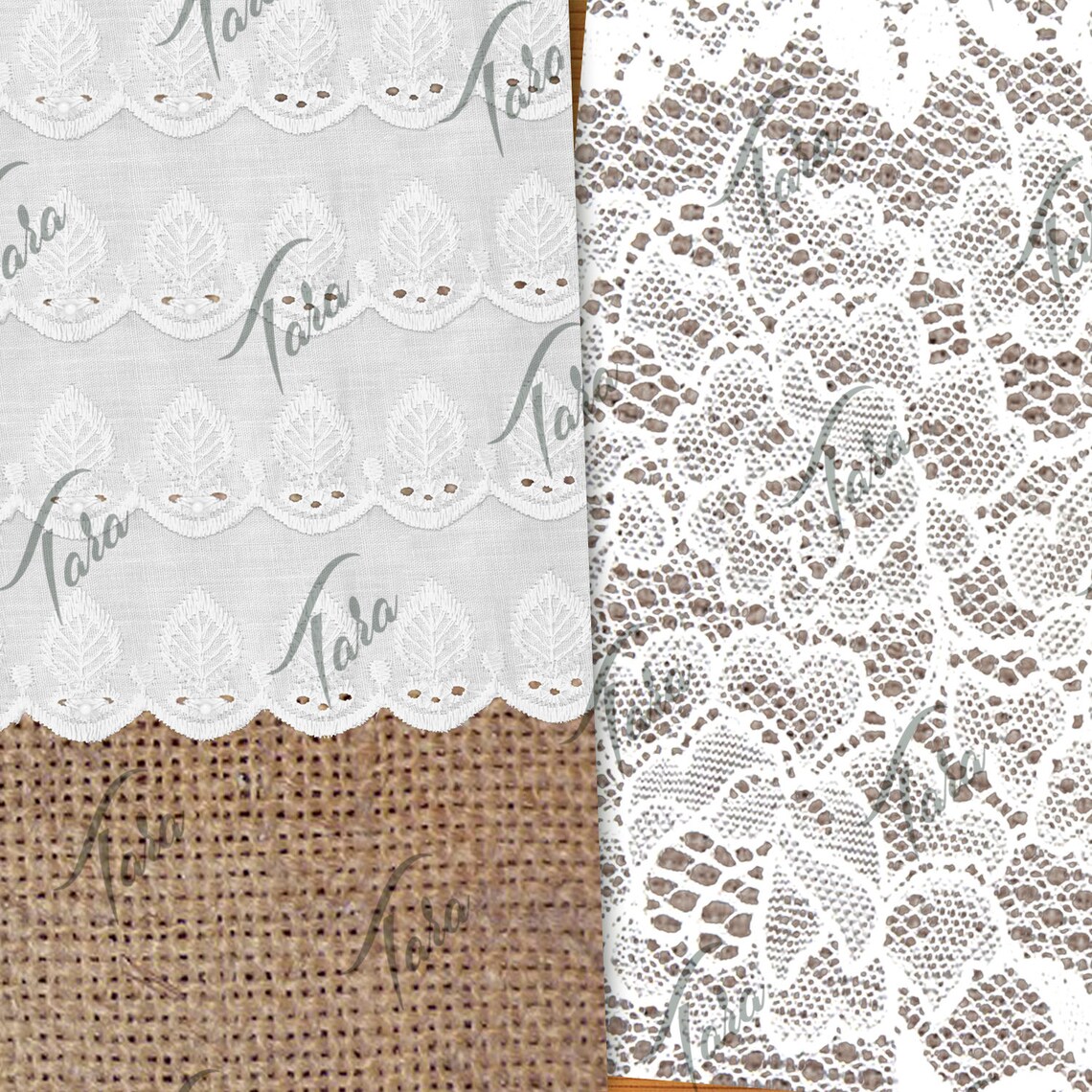 Digital Paper Pack Lace&burlap,burlap Digital Paper,lace Clipart ...