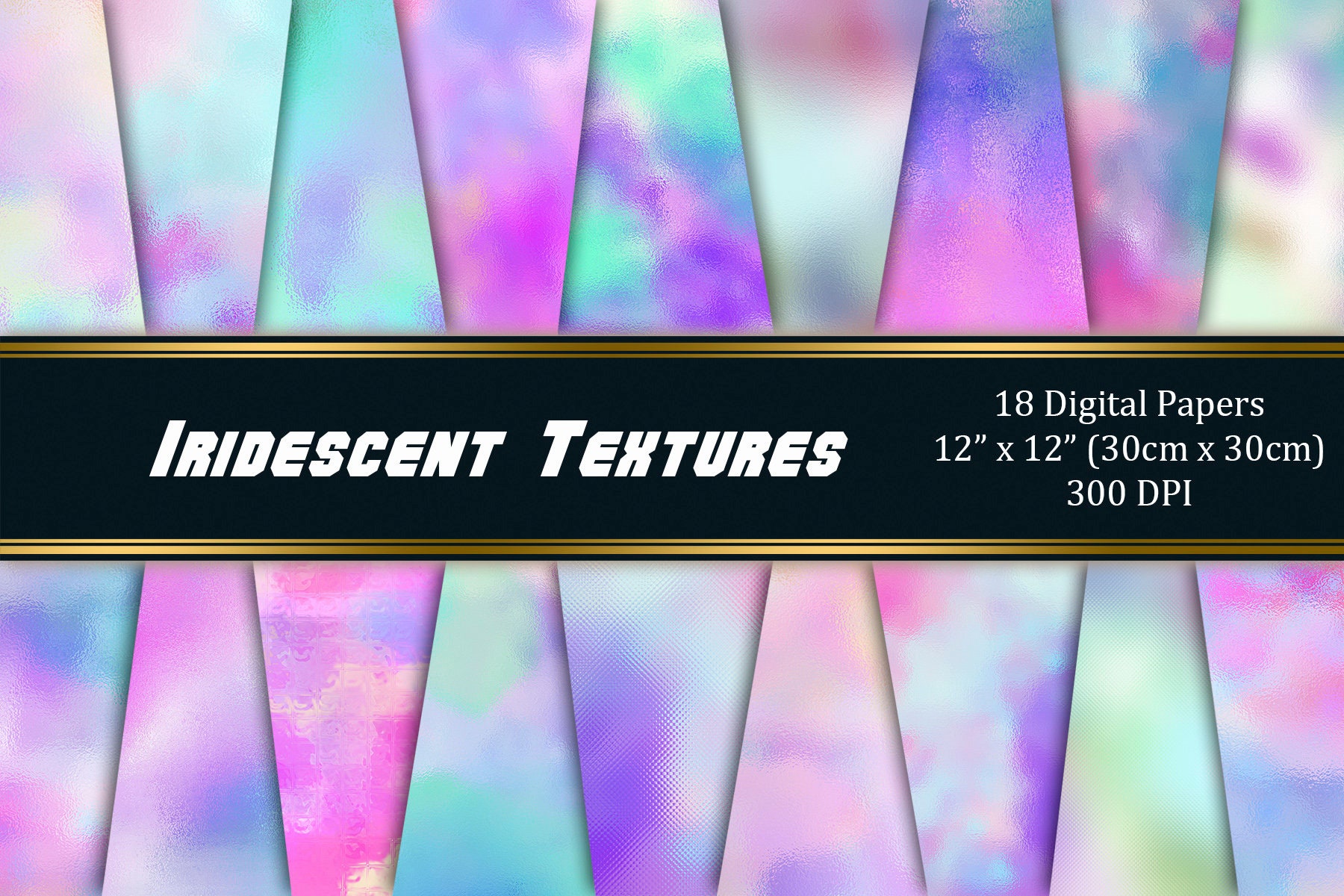 Digital Paper Pack IRIDESCENT Textures,iridescence,pearlescent,mermaid ...