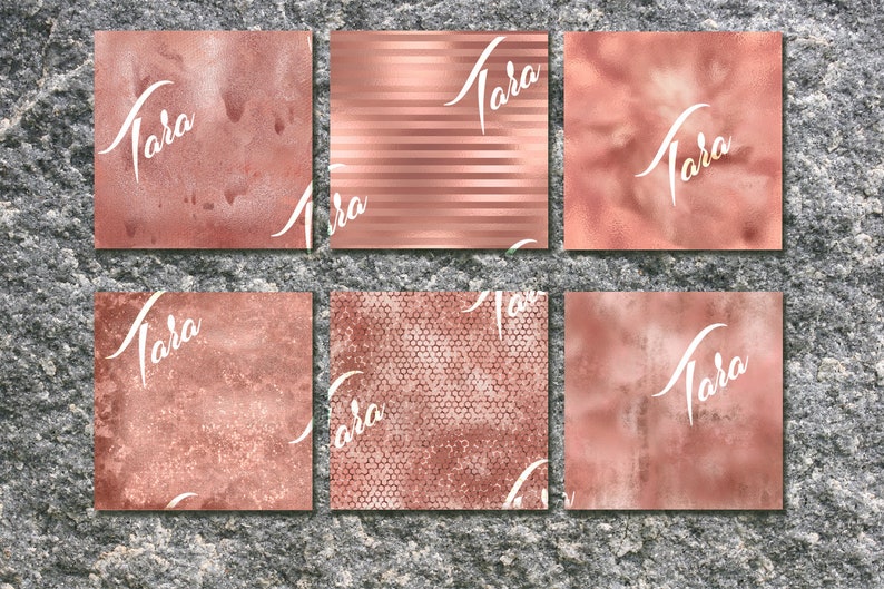 Digital Paper Pack LUXURY ROSE Gold,rose Gold Foil Glitter Background ...