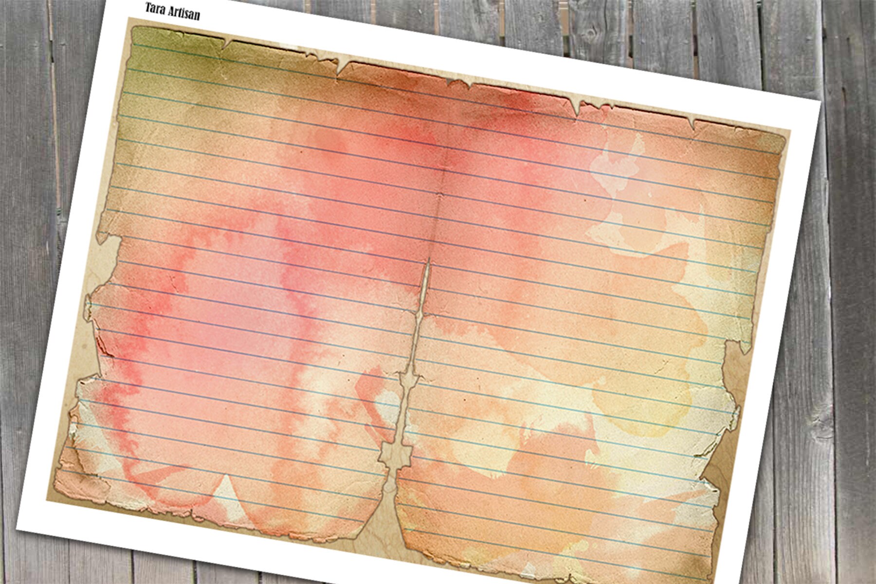 PAGES FOR Writing,watercolor Blank and Lined Pages,stationery Paper ...