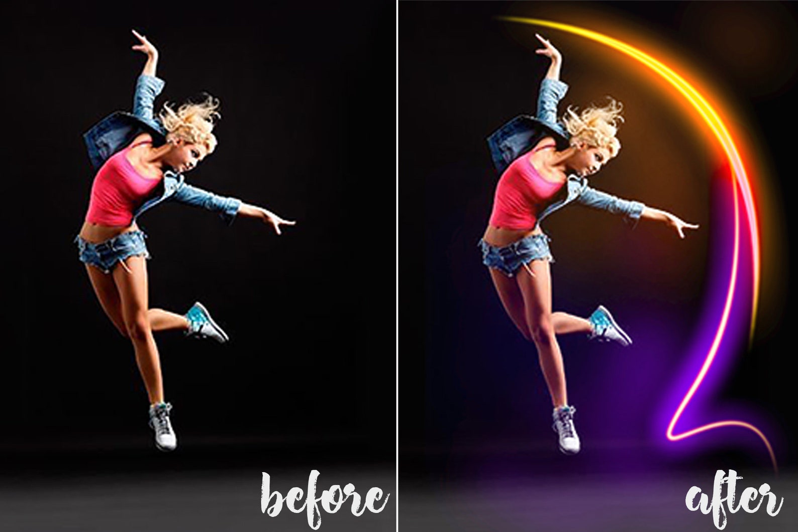 45 NEON Photoshop Overlays, Neon Lights, Photoshop Effects, Neon Flares ...