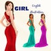 Digital Clipart Girldigital Illustrationfashion - Etsy