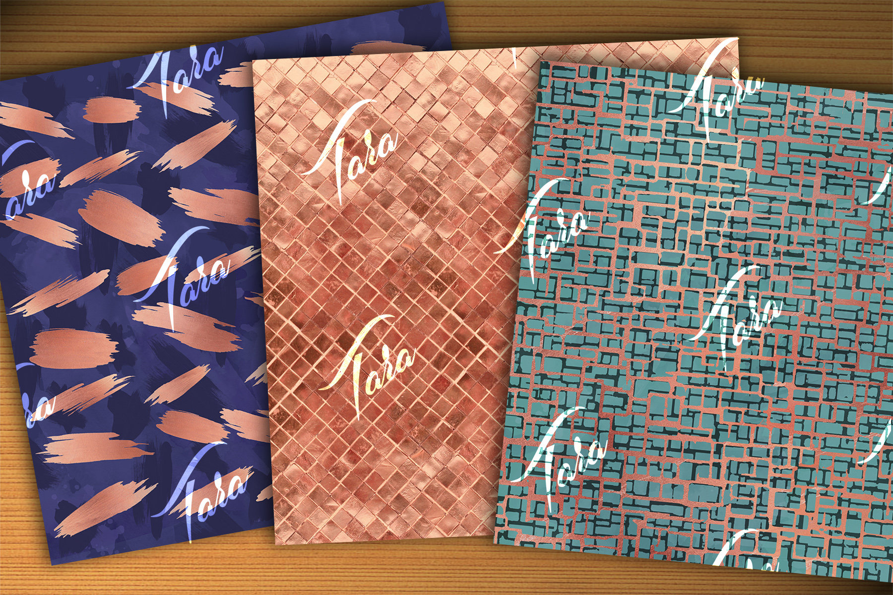 Gold Foil Digital Paper Pack ROSE GOLD Fantasy,abstract Digital Paper ...