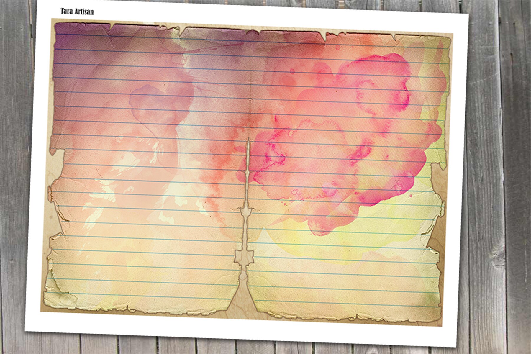 PAGES FOR Writing,watercolor Blank and Lined Pages,stationery Paper ...