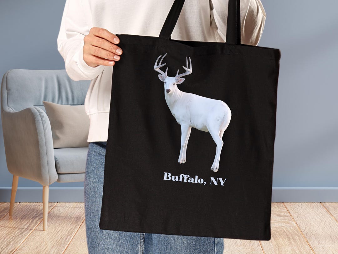 Mythical White Stag Tote Bag | Eco-friendly Cotton Carryall | Irish ...