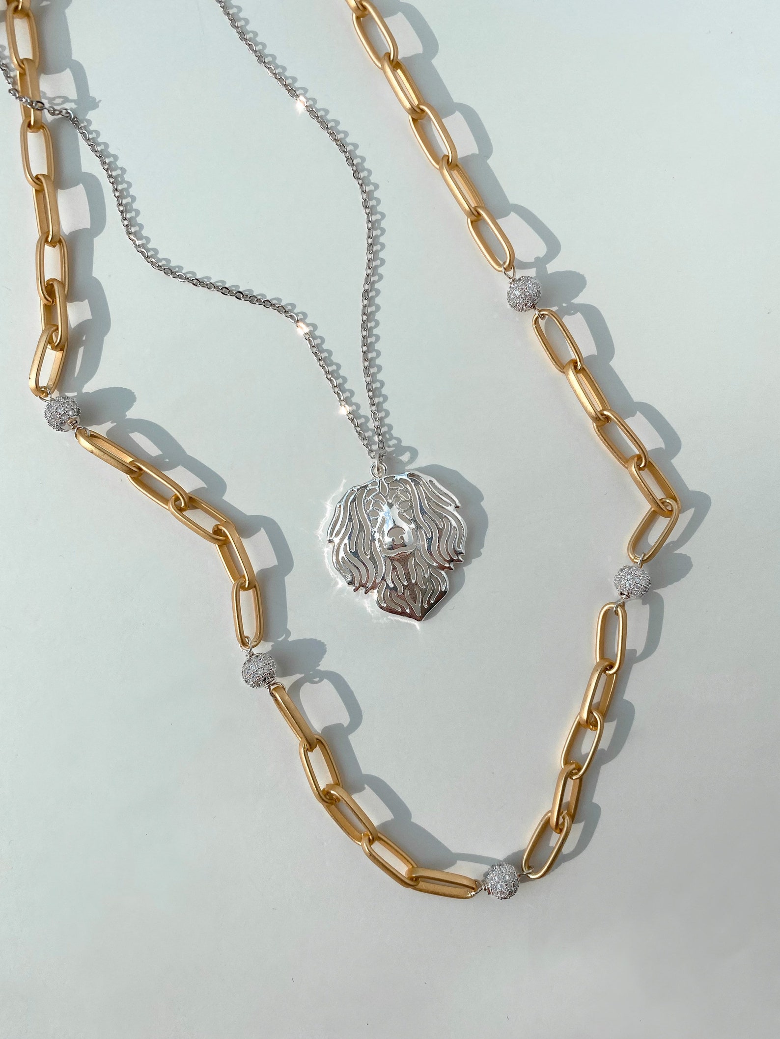 22k Gold Rectangular Box Link Chain With Pave Cubic Zirconia - Etsy