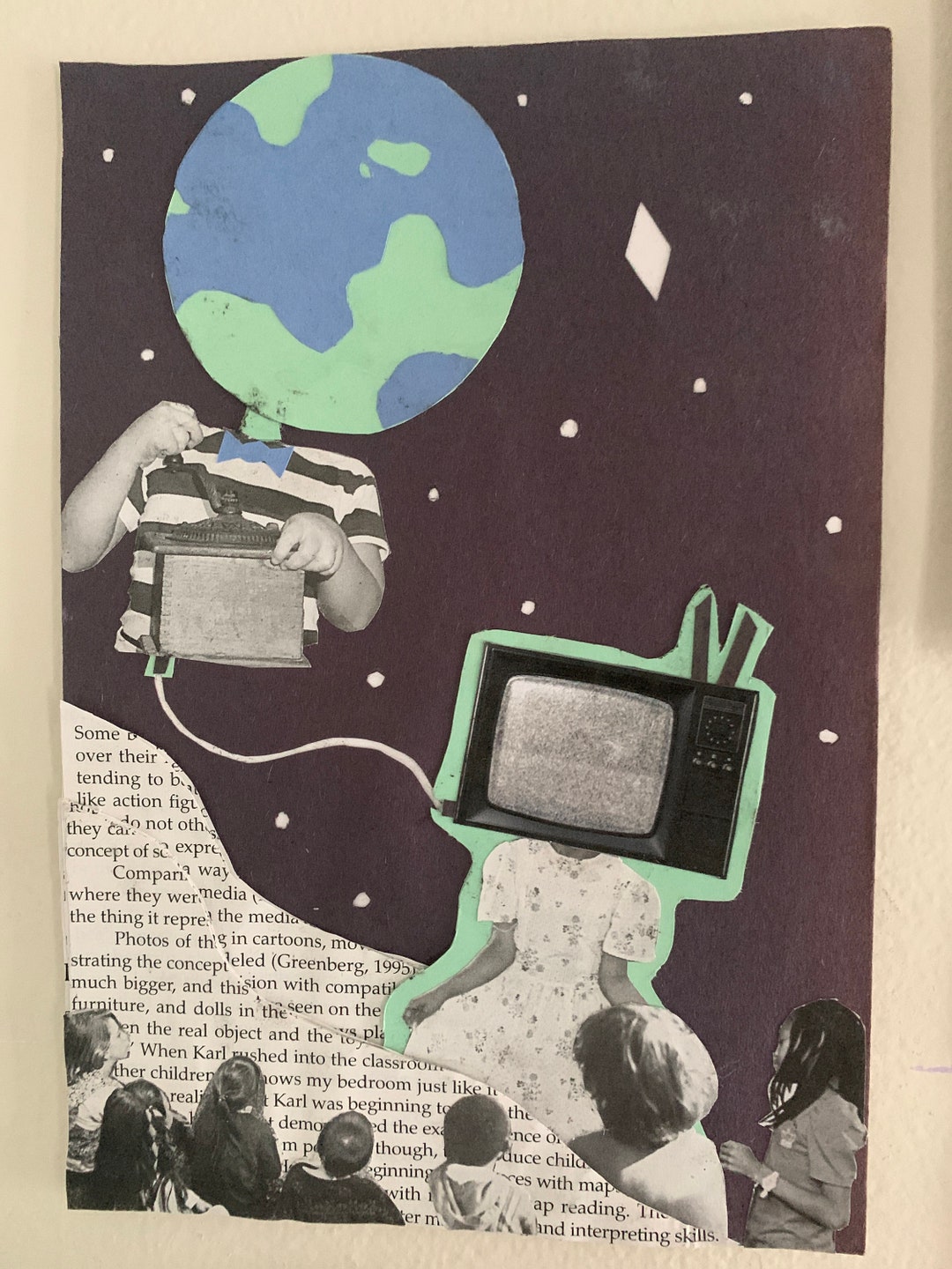 Paper Cut Out Collage Art - Etsy