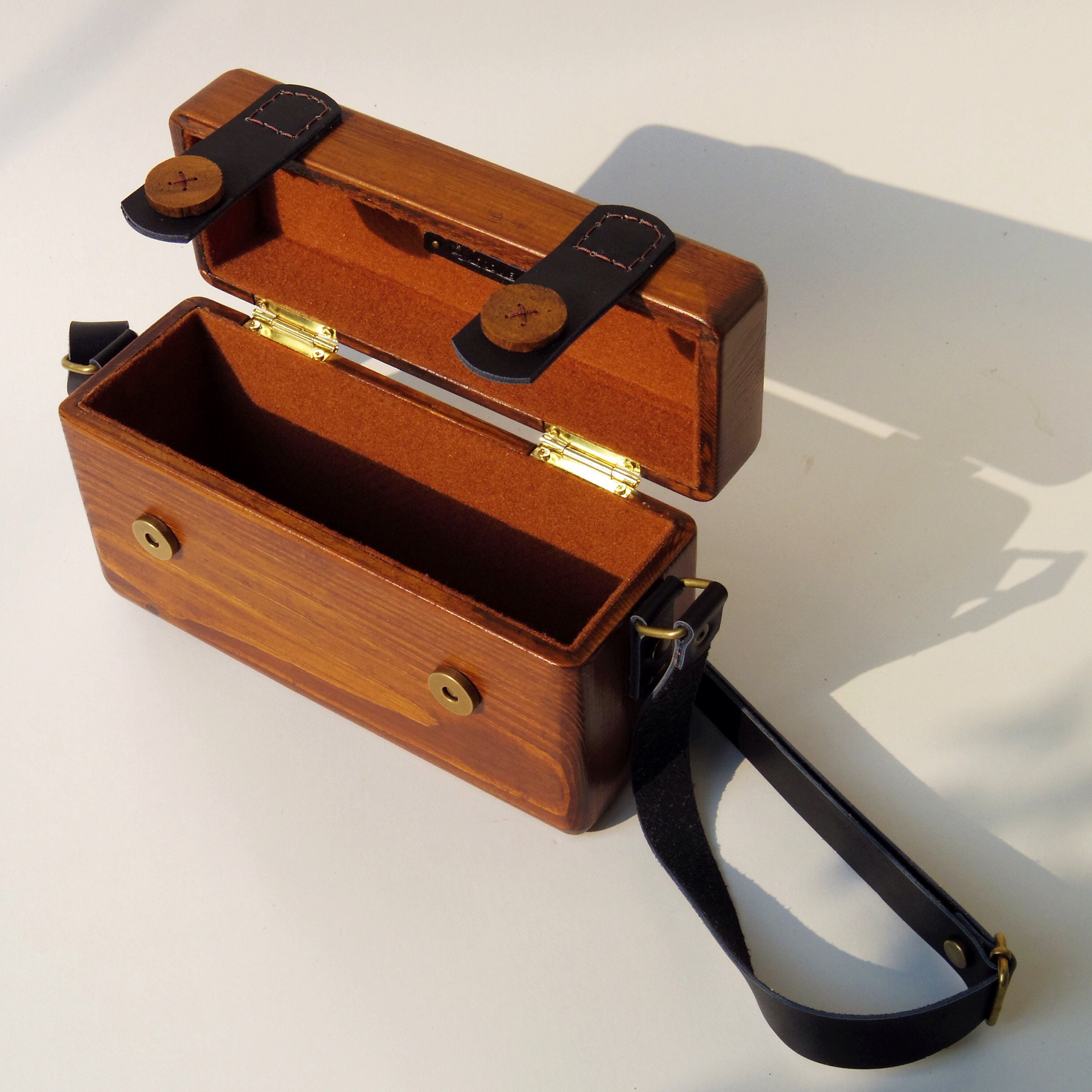 WT Wooden Bag Twin Button - Etsy