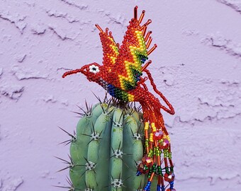 White Beaded Hummingbird Kit With Pattern and Supplies - Etsy