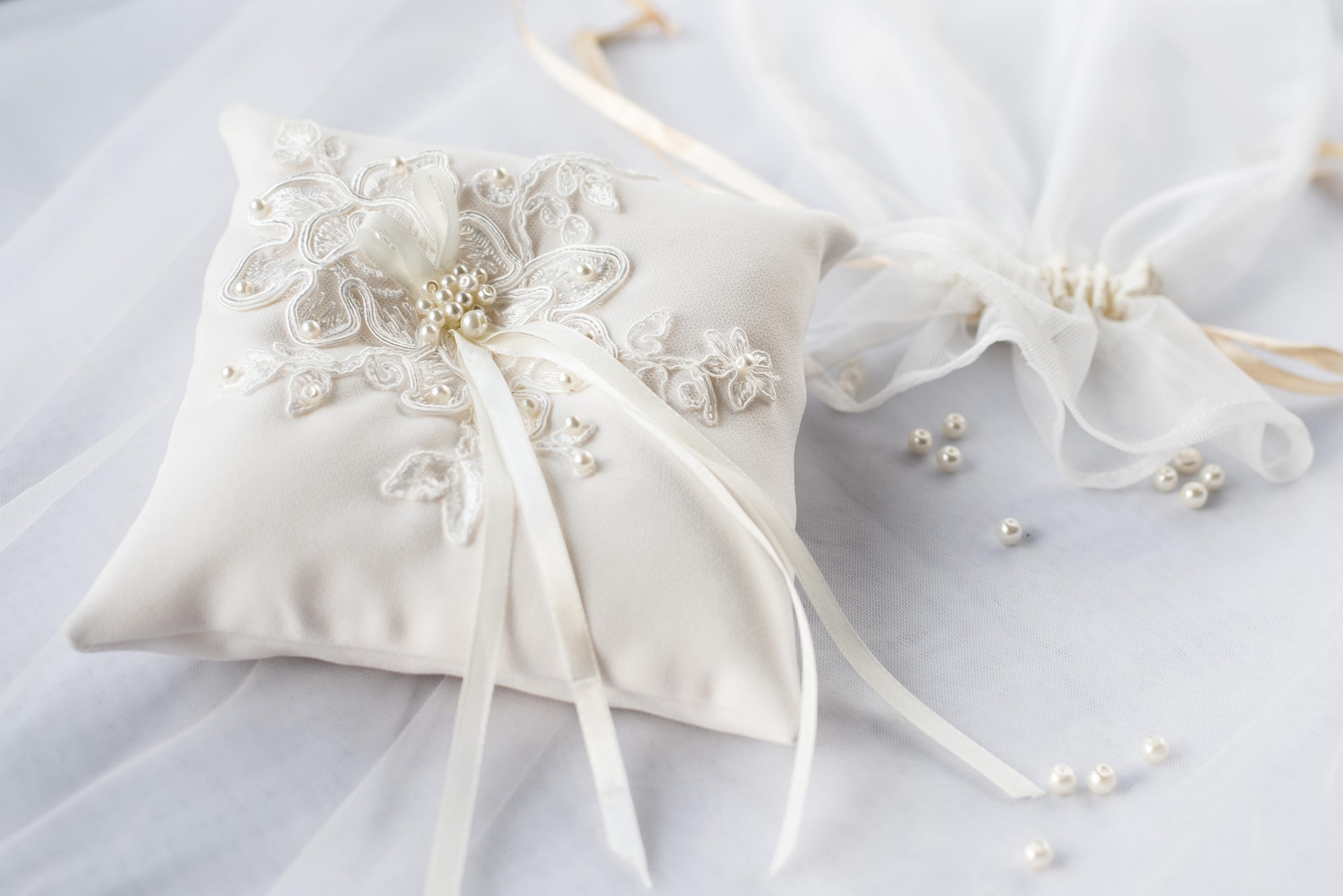 Ring Cushion Wedding Pillow Ring Bearer Cushion Crepe - Etsy