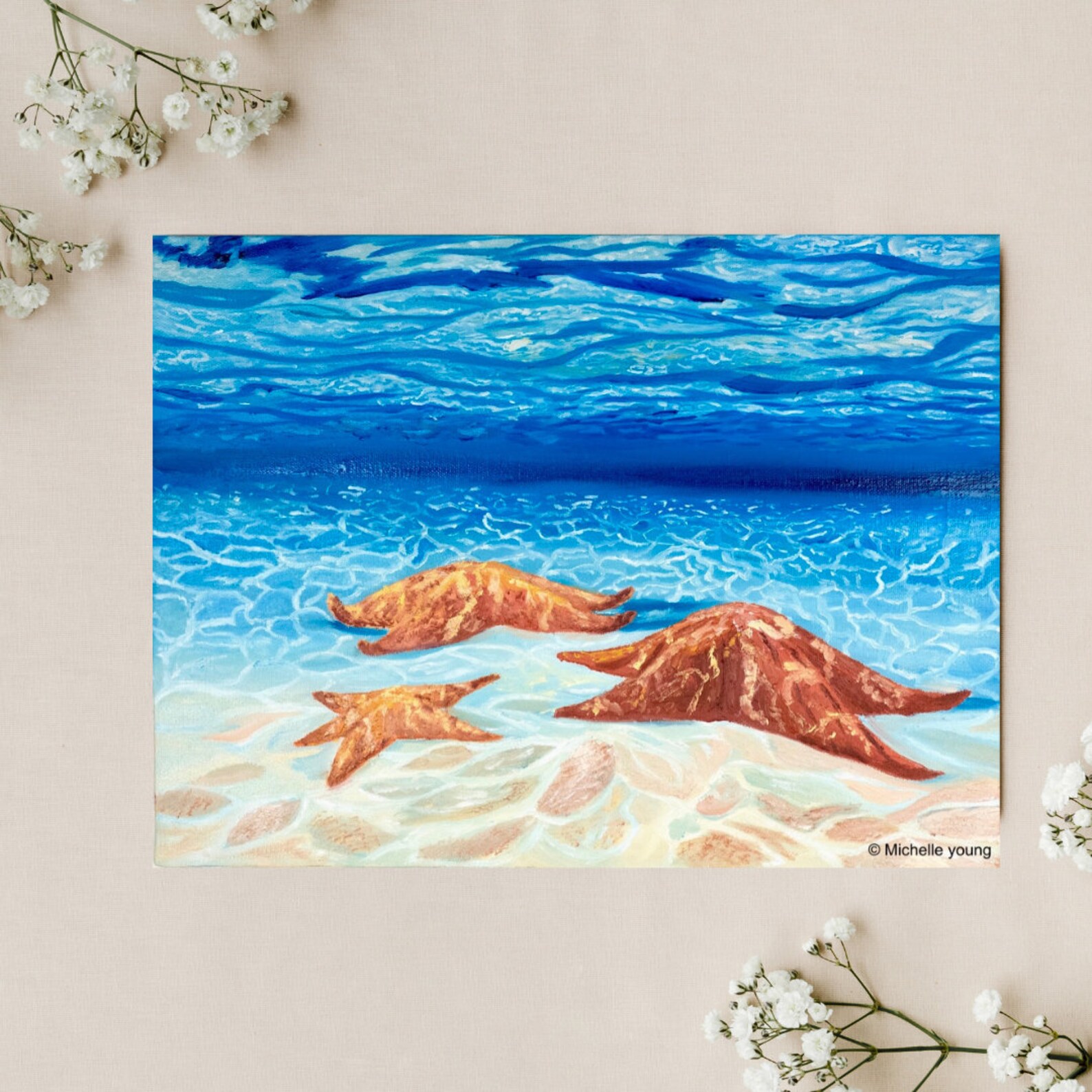 Seascape Wall Art, Art Print, Tropical Painting, Under the Sea, Art ...