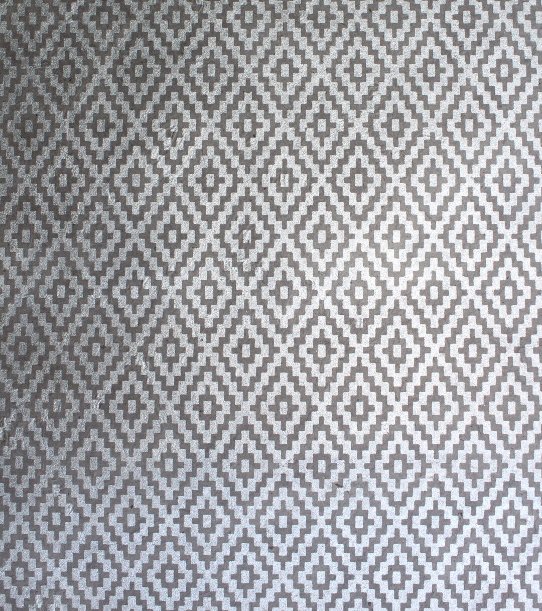 Nepal Paper Natural Paper Rhombus Silver Grey - Etsy