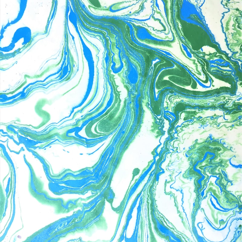 Marbled Paper Book - Etsy