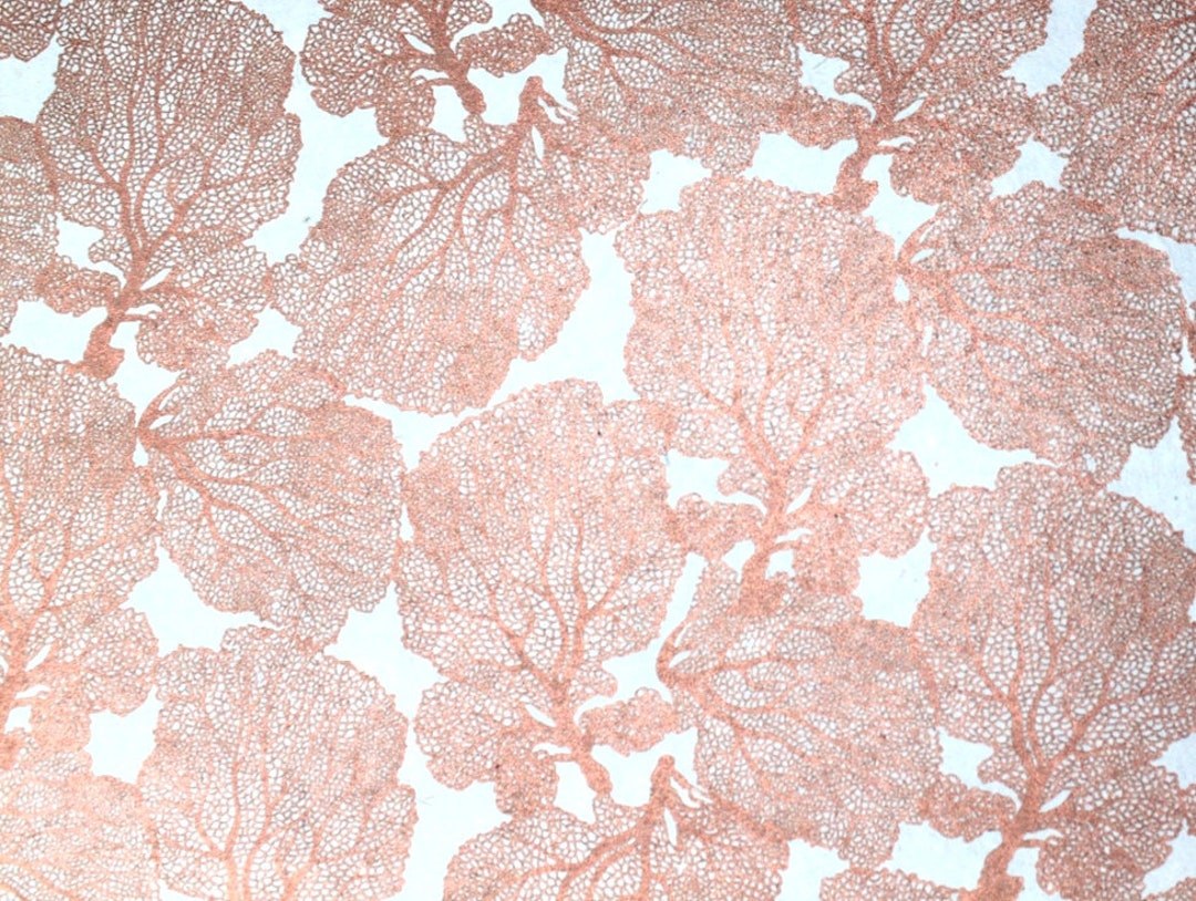Handmade Paper Natural Paper Coral Copper Gift Wrapping Paper Lamp ...