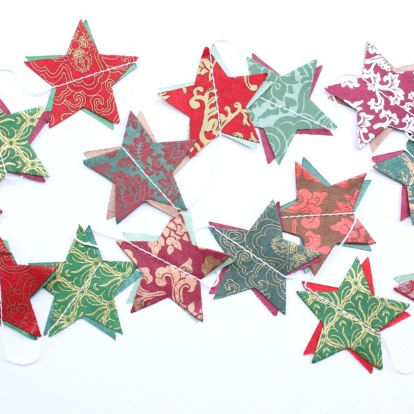 Paper Star Garland - Etsy