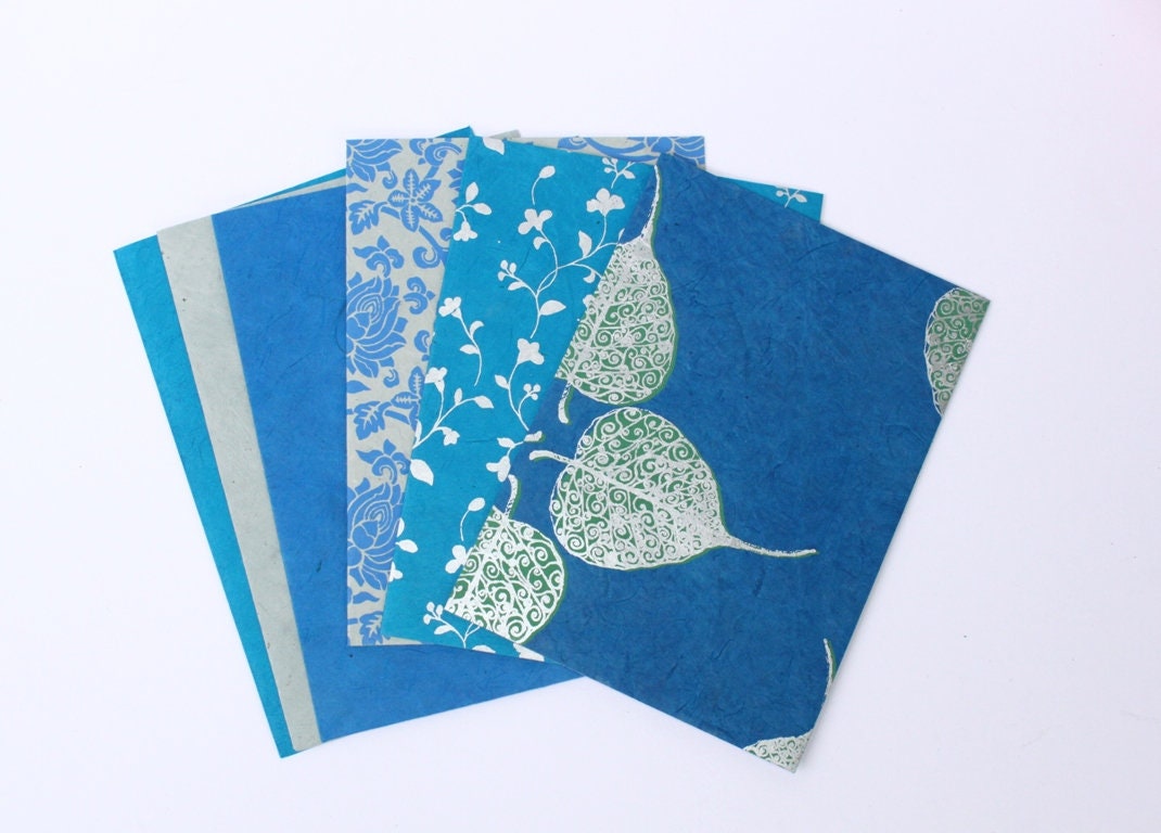 Card Set Writing Set Letter Paper Stationary Handmade Lokta - Etsy