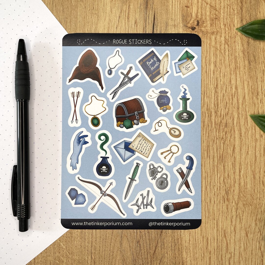 Rogue A6 Sticker Set - Journaling Stickers, Decorative Stickers, Paper ...
