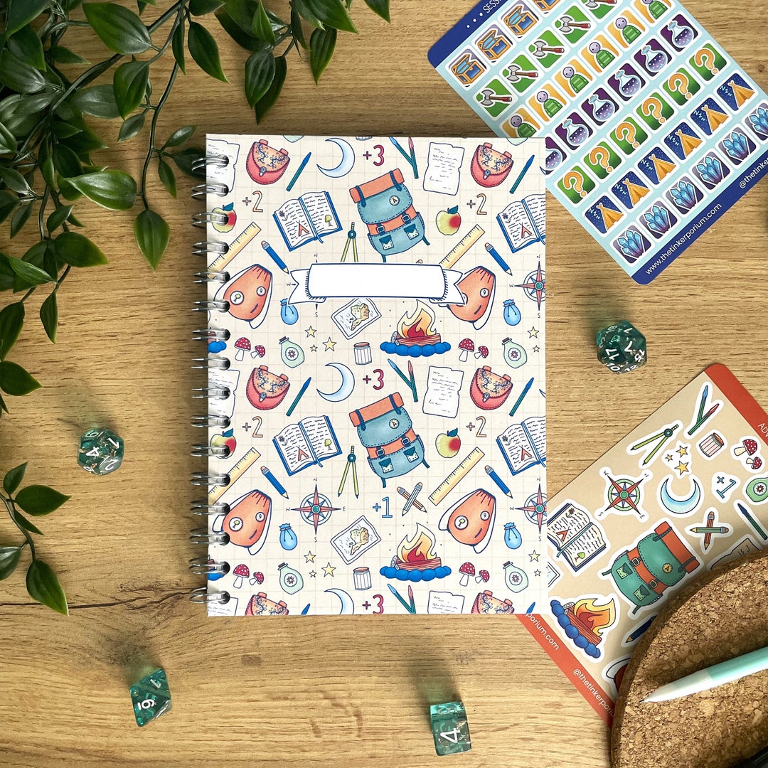 Mini Adventurer A5 TTRPG Campaign Journal Handmade, Character Creation ...