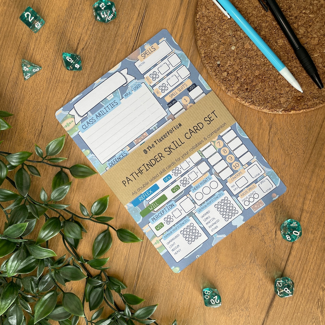 Potion Bottle A5 Pathfinder 2e Skill Card Set – Rollables Card, Ttrpg ...