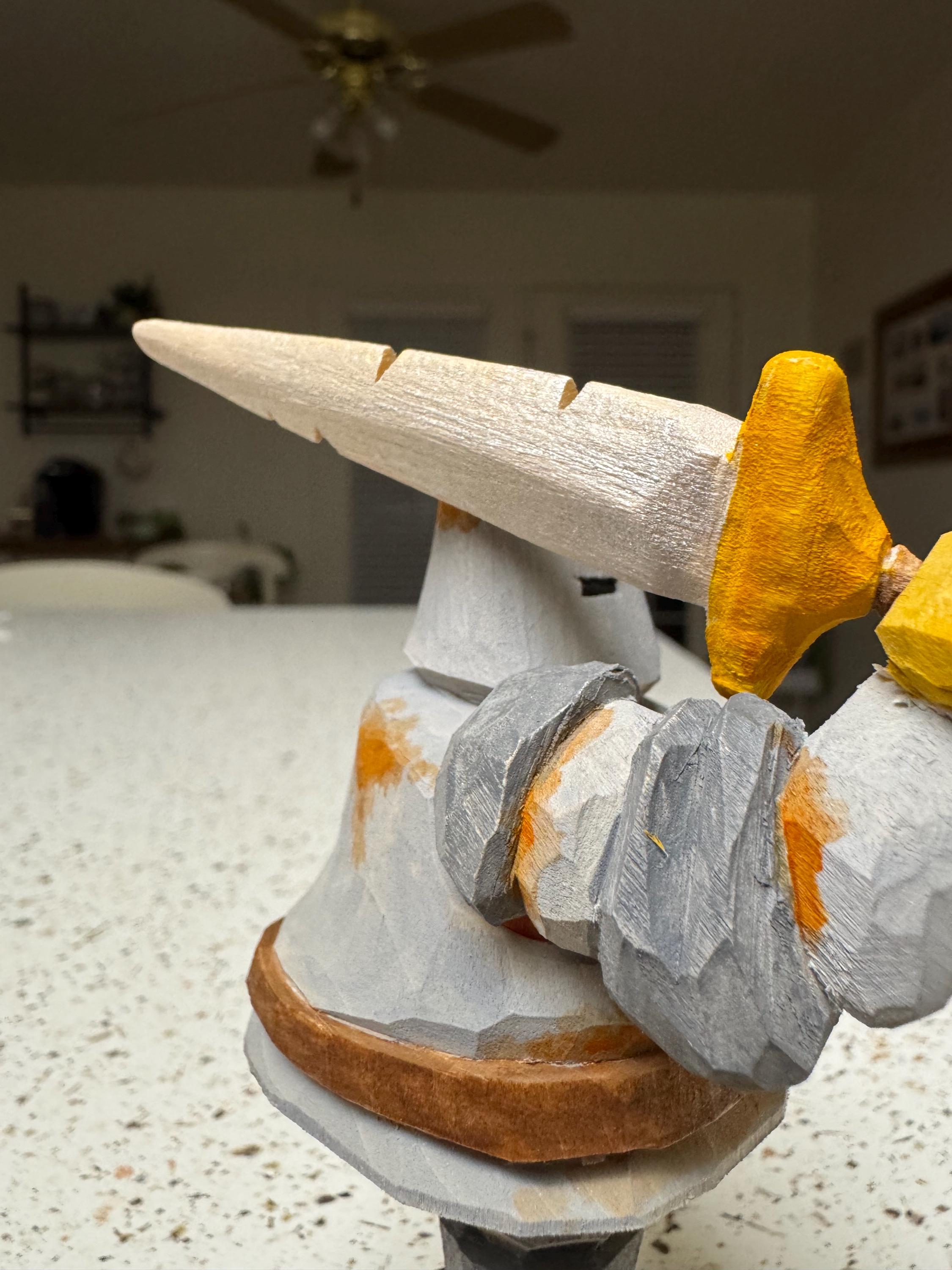 Hand Carved Wooden Rusty Knight Figurine - Etsy